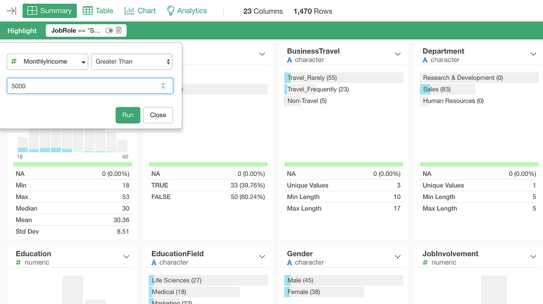 Introduction To Visual Exploratory Data Analysis With Exploratory — Part 1 — Understanding