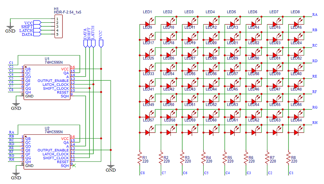 Build a Raspberry Pi Pico Powered 8x8 LED Matrix from Scratch | by ...
