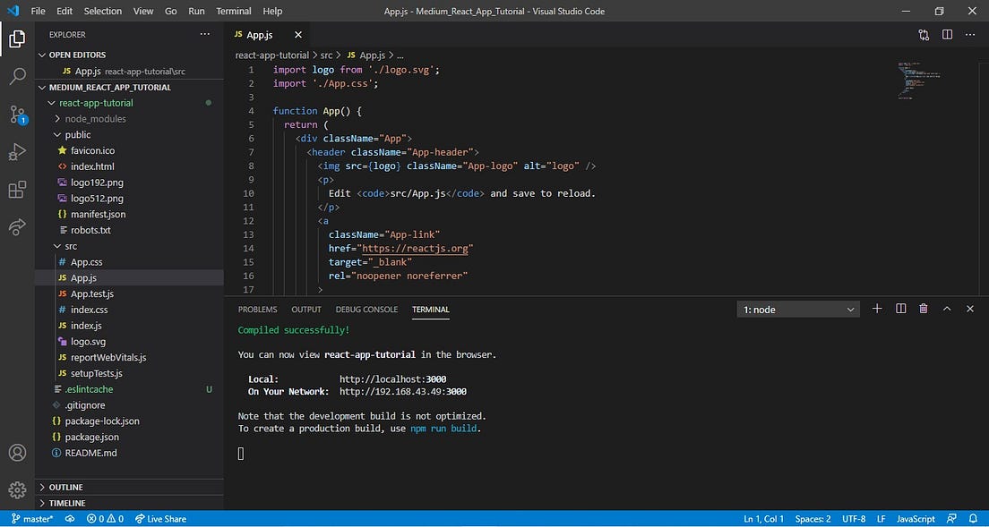 Visual Studio Code for Creating React.js Apps | by Terri-Lee Meyer | Medium