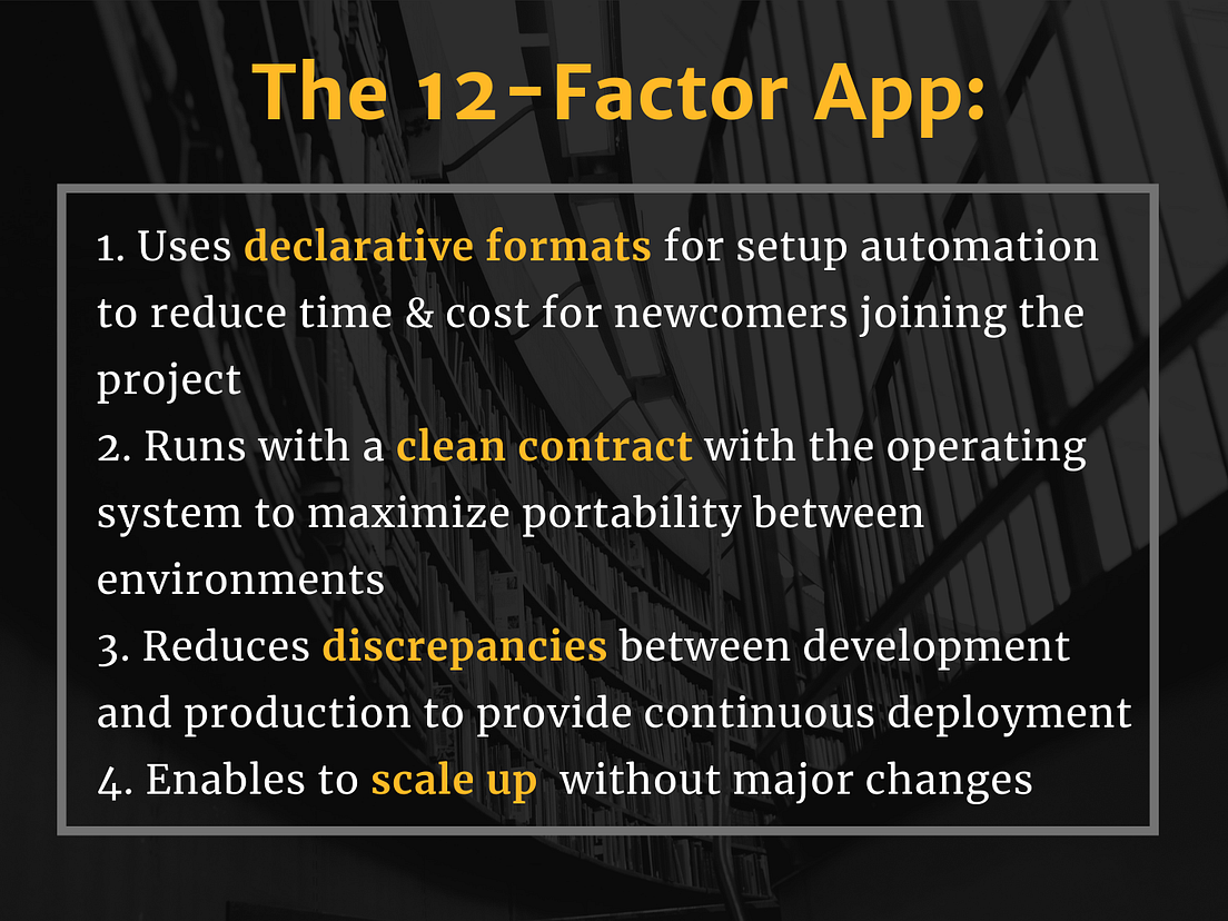 The Twelve-Factor App — A Successful Microservices Guideline | by Simon Sugob | HireDevOps | Medium