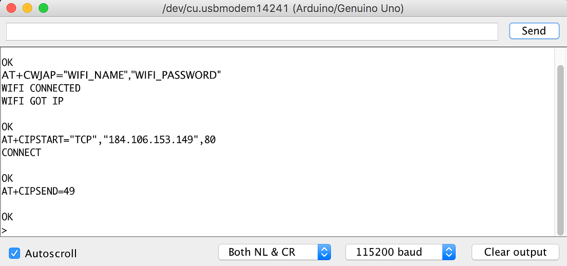 Using The Esp8266 Wifi Module With Arduino Uno Publishing To Thingspeak By Christopher Grant