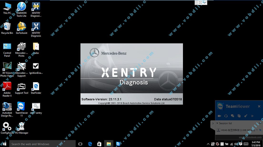 2018.07 xentry mercedes has been installed on window 7, windows 10 ...