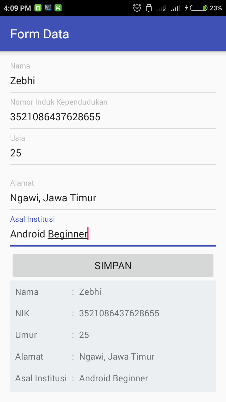 Cara Membuat Aplikasi Android Form Input Data Sederhana | by Mochammad ...