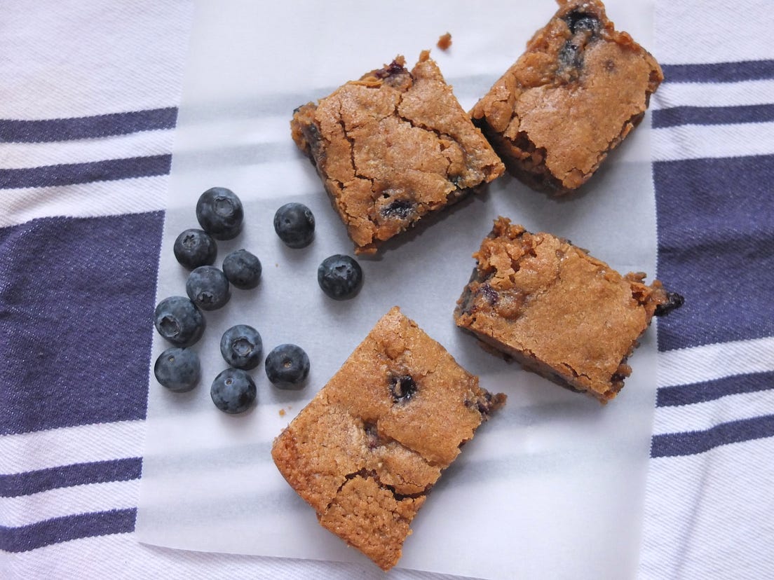 Blueberry Muffin Golden Bars. The taste of fresh blueberry muffins in ...
