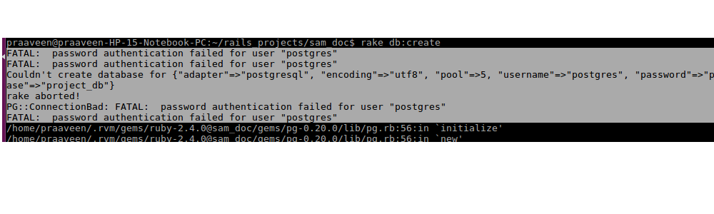Rails Postgres Error Authentication Failed By Praaveen Vr Medium
