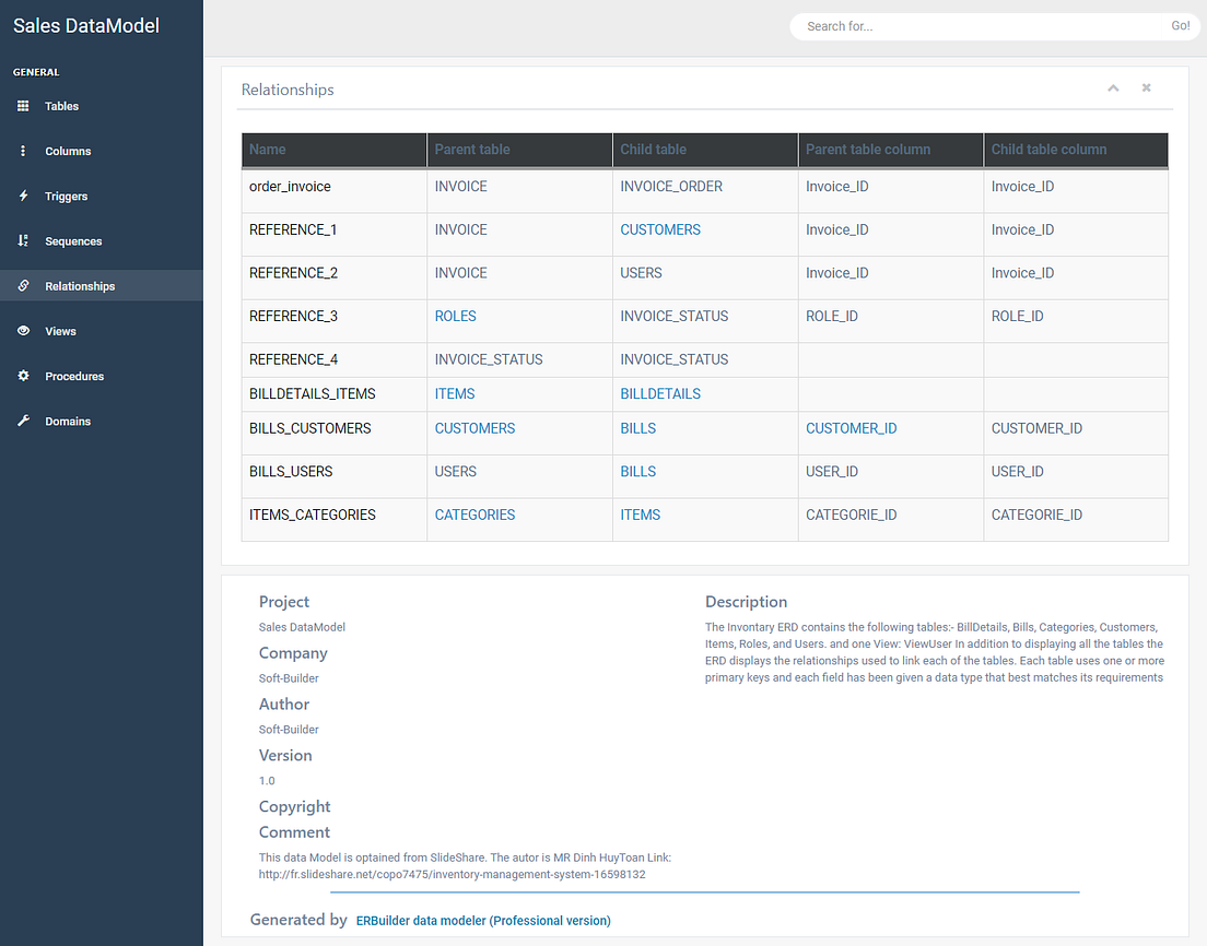 Database documentation with ERBuilder | Analytics Vidhya