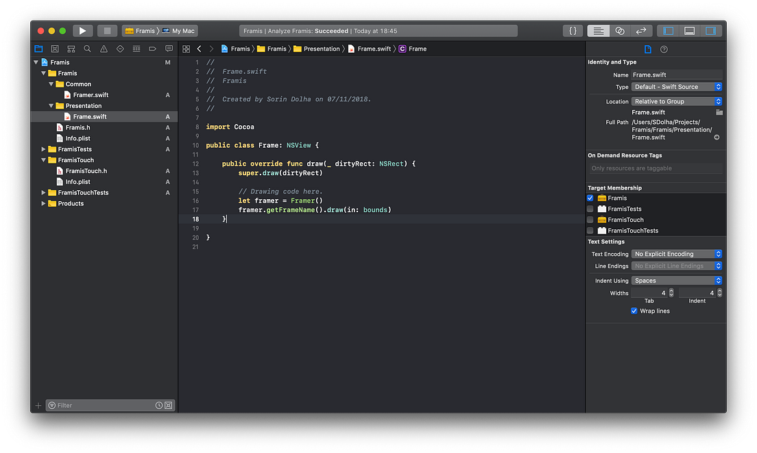 Setting up an Xcode project to develop Cocoa and Cocoa Touch frameworks* sharing common code ...