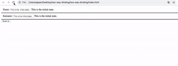 Two Way Data Binding Vanilla Js Observer Pattern By