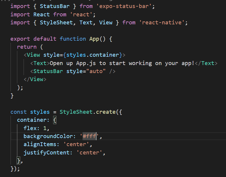 Expo React Native View Text And Style By Ckmobile The