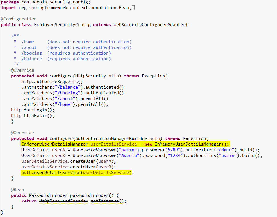 Important Concepts In Spring Boot Security Authentication