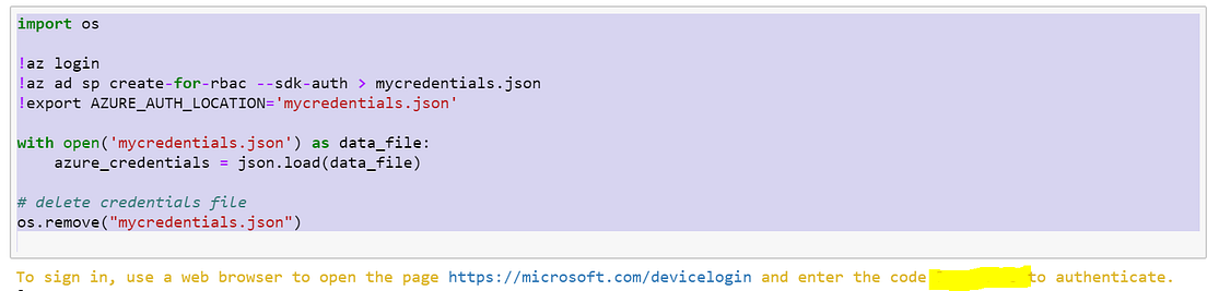 Interactive Device Authentication with Azure Python Notebook Service | by Aaron (Ari) Bornstein ...