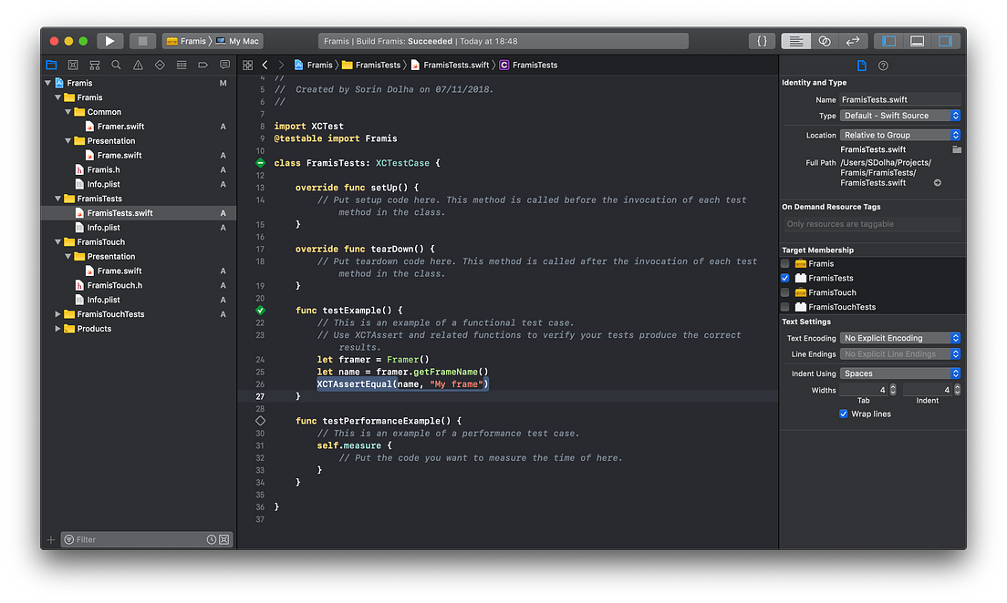 Setting Up An Xcode Project To Develop Cocoa And Cocoa Touch Frameworks Sharing Common Code