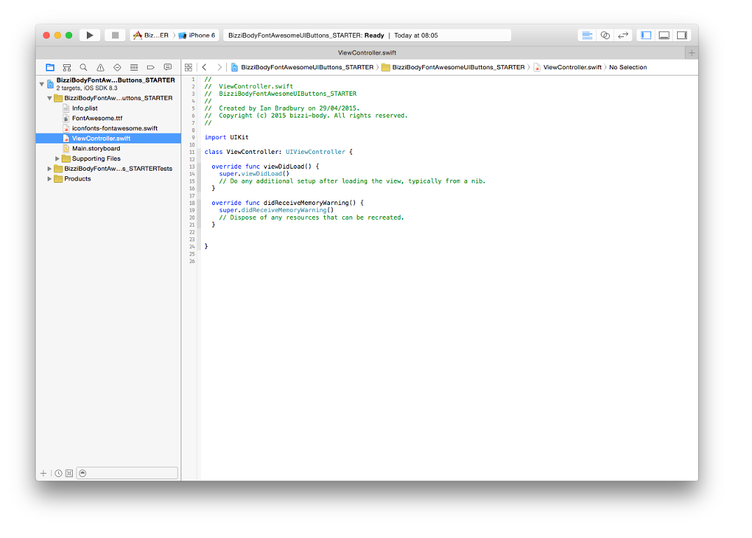 How to create UIButtons with FontAwesome icons | by Bizzi Bradbury ...
