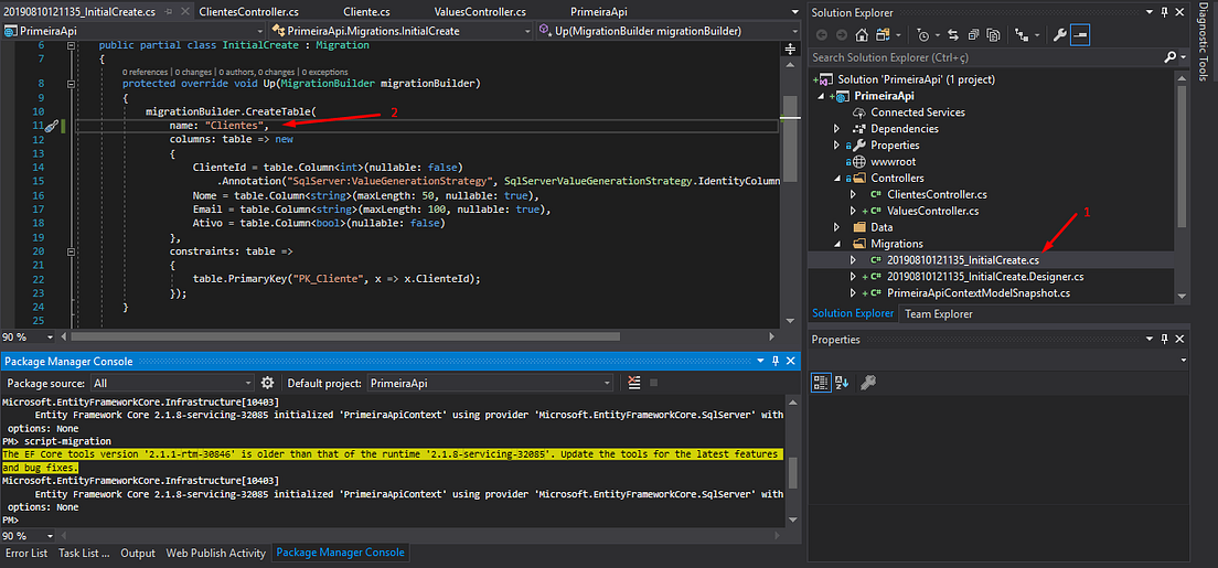 Criando a primeira API com .NET Core | by Marcio Nizzola | Medium