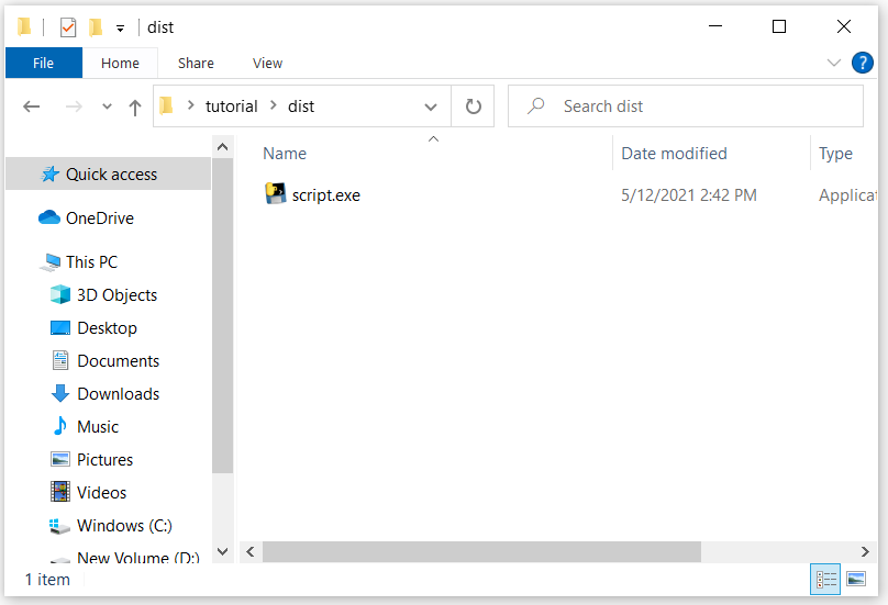 Step By Step Guide To Converting Your Py File To An Exe File By