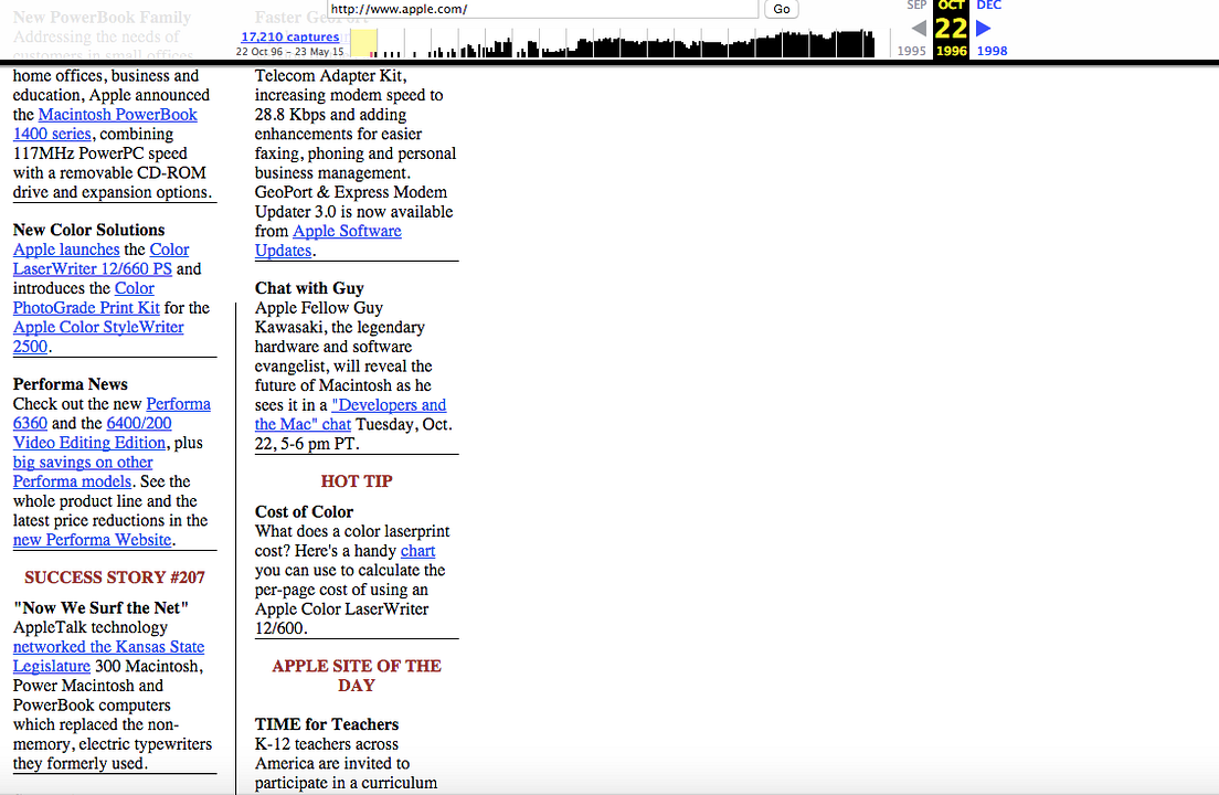 The Evolution of Apple.com. Within the past few decades, Apple has ...