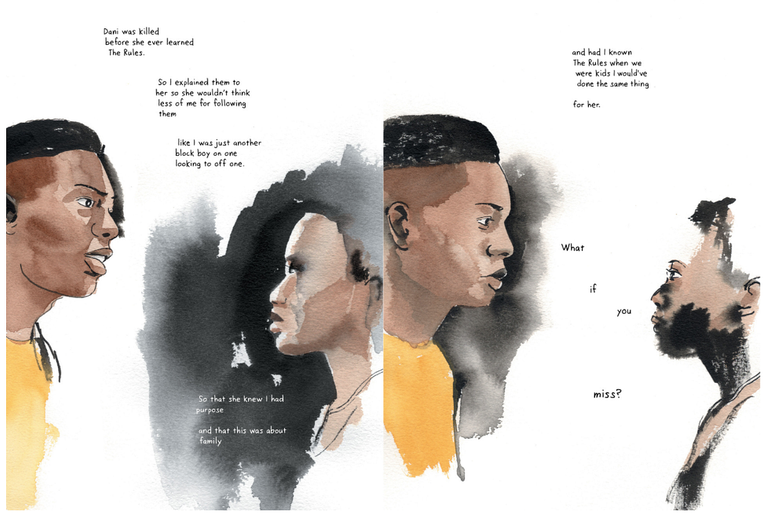 Long Way Down. Jason Reynolds wrote the story for A… | by Grace Wilson ...