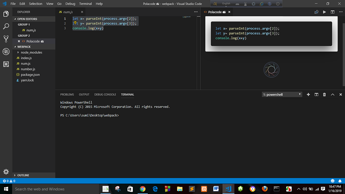 Use of ‘Polacode’ in ‘VSCode’ Editor | by Sahela Sumi | Medium