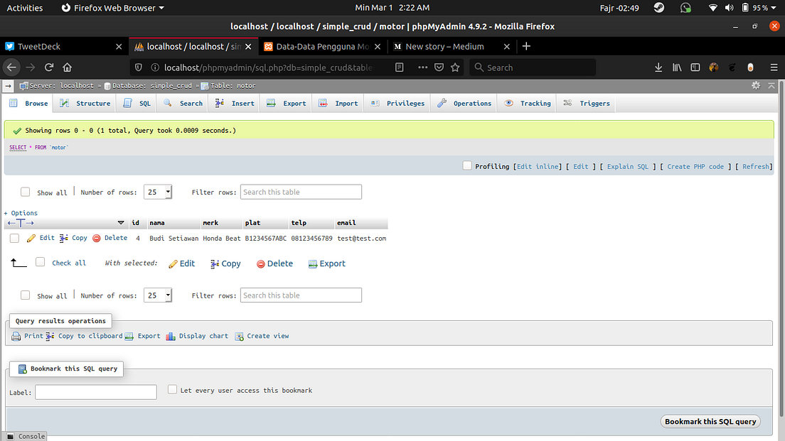 Membuat Crud Create Read Update Delete Sederhana Dengan Php And Mysql By Fajar Dwi Rianto