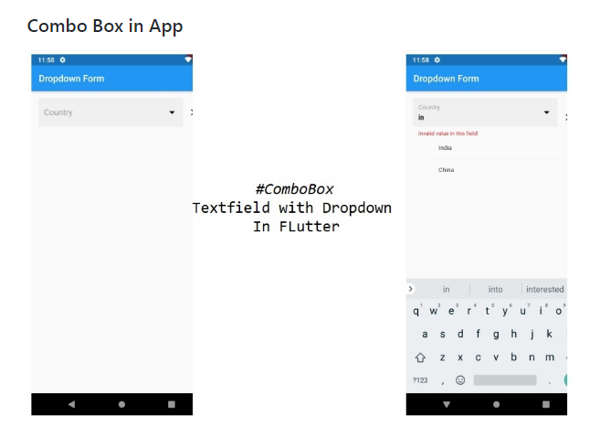 Combo Box in Flutter. Yup !! you heard right !! now you can… | by ...