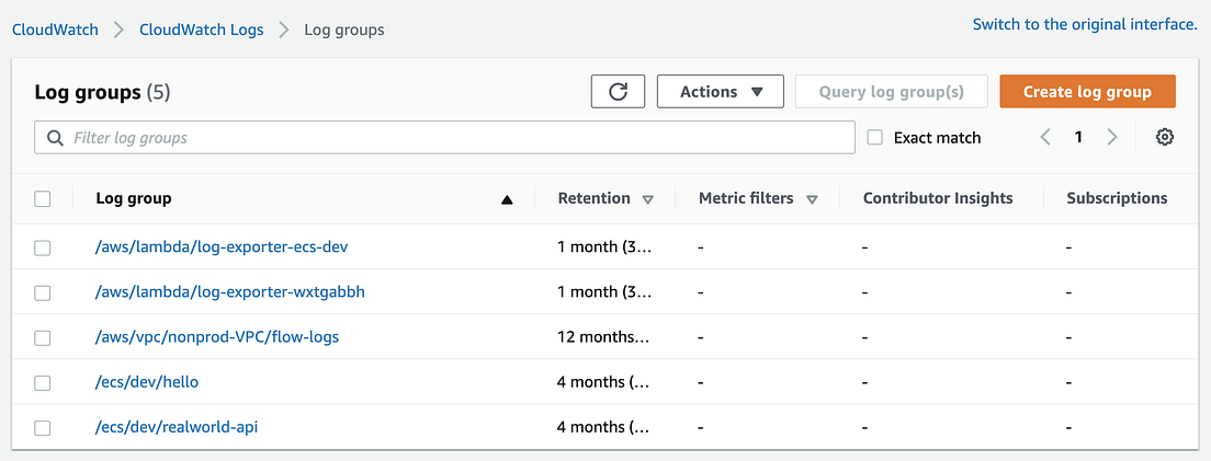 Exporting Cloudwatch Logs automatically to S3 with a Lambda function | by Allan Denot | DNX Labs ...