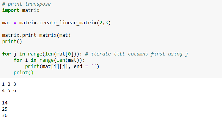 Matrix in Python-Part2 (Operations) | by leangaurav | Industrial Python ...