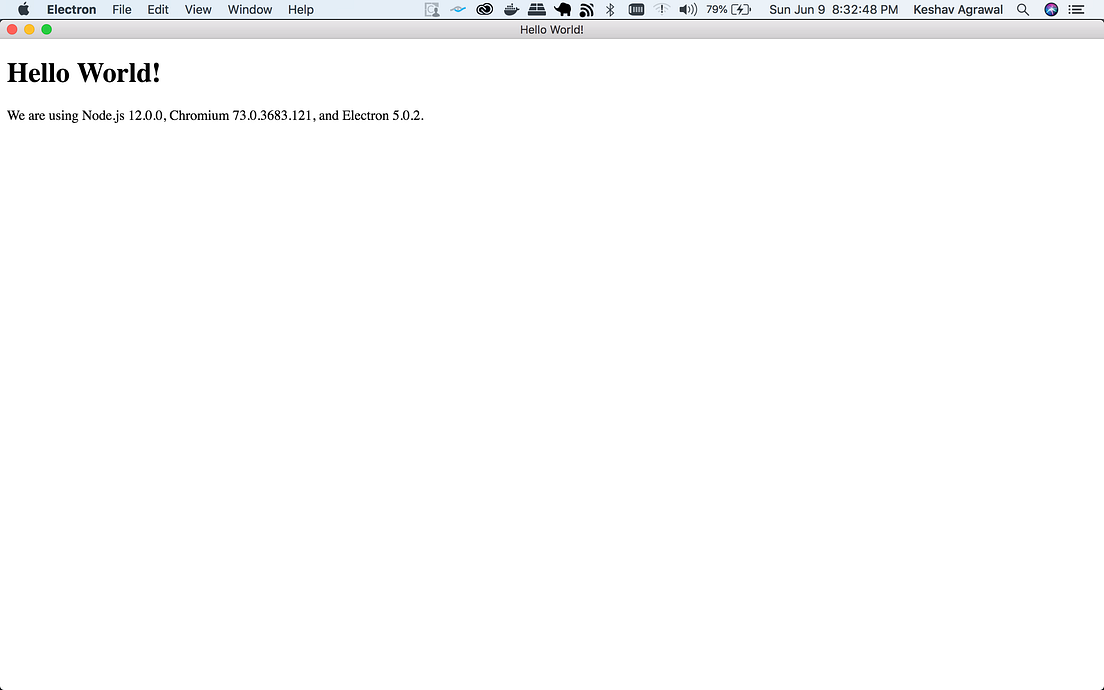 Electron JS + React JS + Express JS | by Keshav Agrawal | Medium