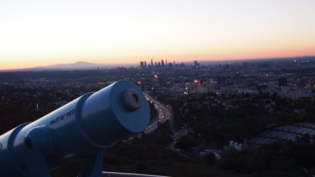 5 LA parks that have views of the Los Angeles skyline. | by 2 Live And ...