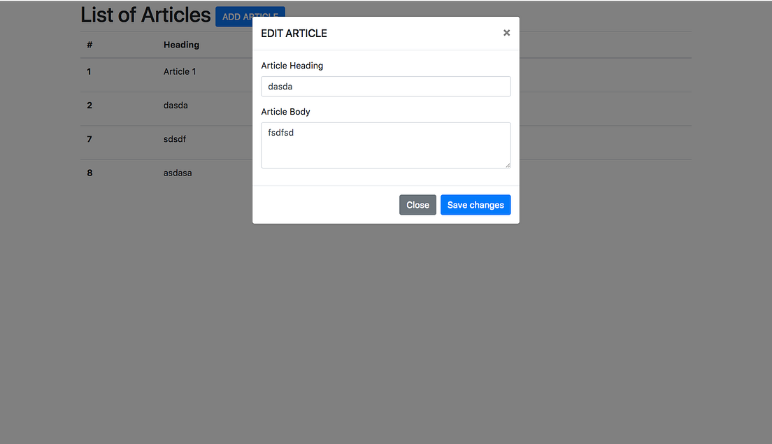 CRUD App using Vue.js and Django. In this tutorial you will learn how to… | by Shubham Bansal ...