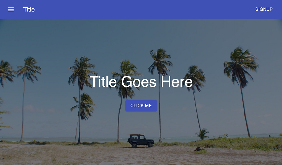 How to Create a Hero Section with Video Using React-Player | by Chad Murobayashi | Apr, 2021 ...