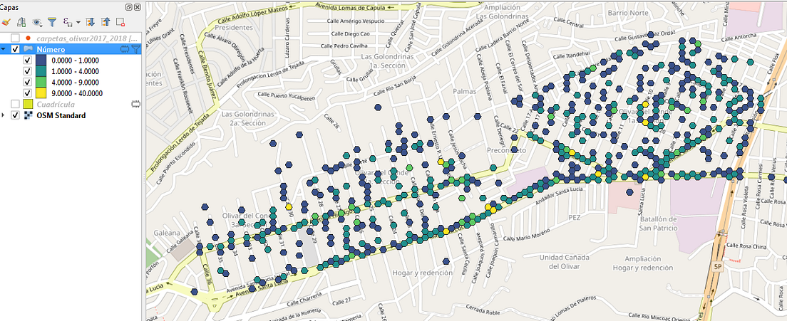 Hexbin Map con QGIS - GEOScéntricos - Medium