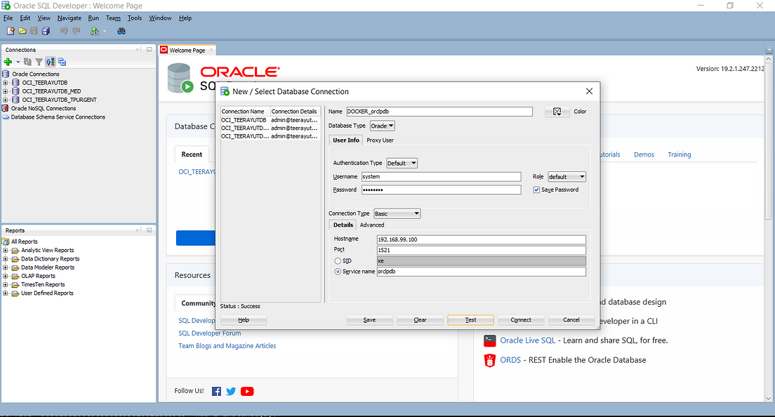 Install Oracle Database แบบรวดเร็วพร้อมใช้งานบน Docker | by Teerayut ... Install Oracle Database แบบรวดเร็วพร้อมใช้งานบน Docker | by Teerayut ...