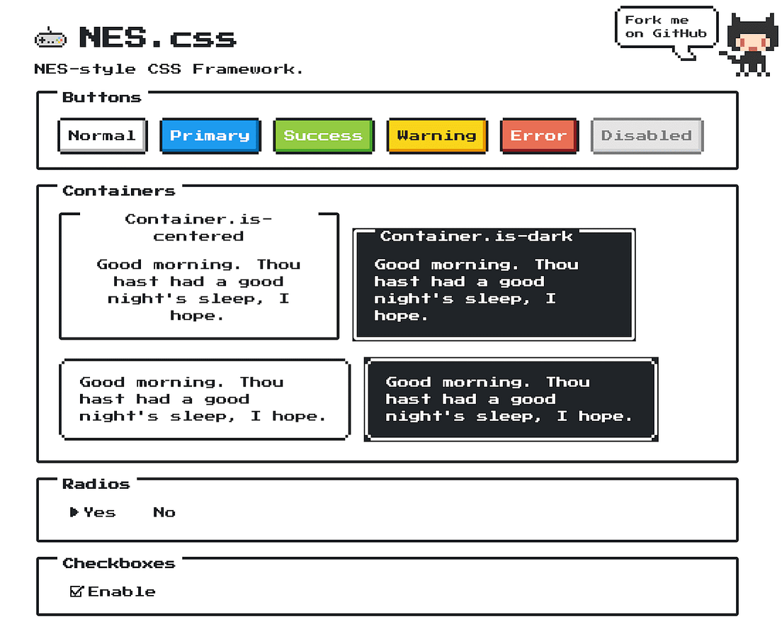 Why I created and released NES.css | by B.C.Rikko | Medium