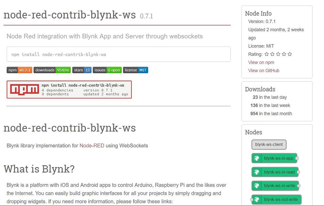 ประกอบร่าง Blynk กับ Node-RED !!. เมื่อนำสุดยอดแอพ IoT มาเจอกับสุดยอด… | by Mr.P L | mmp-li | Medium