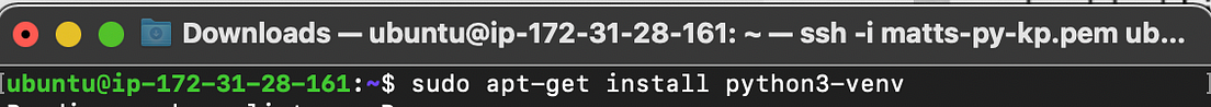 Configuring a Python 3 Environment on an AWS EC2 Ubuntu 20.04 Server. | by Matthew Mendez ...