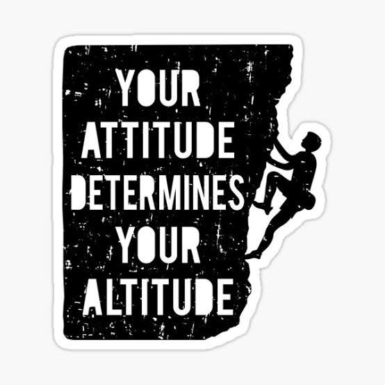 YOUR ATTITUDE DETERMINES YOUR ALTITUDE | by krithi | Medium