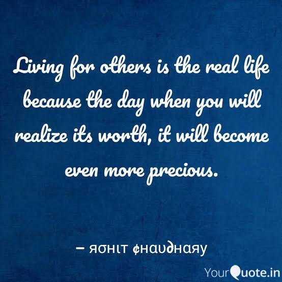LIVING FOR OTHERS. We Rise by Lifting Others | by Fizza Shakeel | Medium