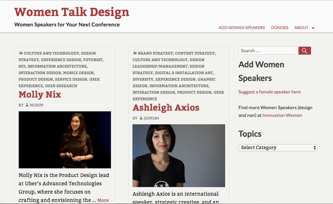 One Year of Women Talk Design. A little over a year ago, Christina ...