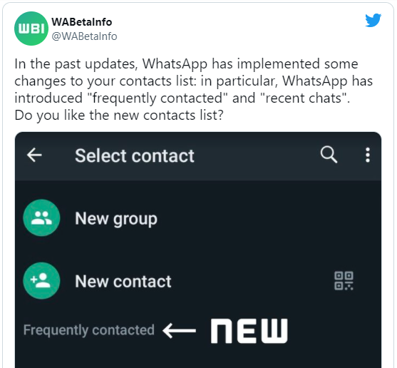 What changes has WhatsApp made to your contact list? - Page Down - Medium
