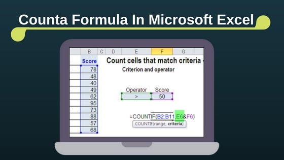 Tips to Use Counta Formula In Microsoft Excel | by Morris Edwards | Medium