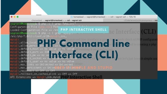 Php Command Line Interface Cli Php Command Line Interface Is Great For By Vaqar Medium 7751