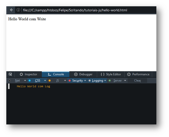 Hello World no Javascript.. Como de praxe ao iniciar o estudo de… | by Scriptando | Medium