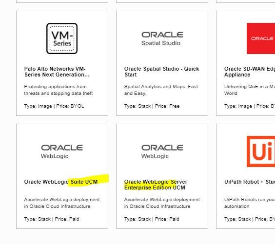 Oracle Weblogic Now Available Through Oracle Cloud Infrastructure Market Place By Rolando