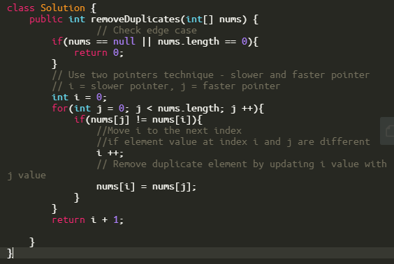 Leetcode 26 Remove Duplicates From Sorted Array By Suwin Dev19 Medium