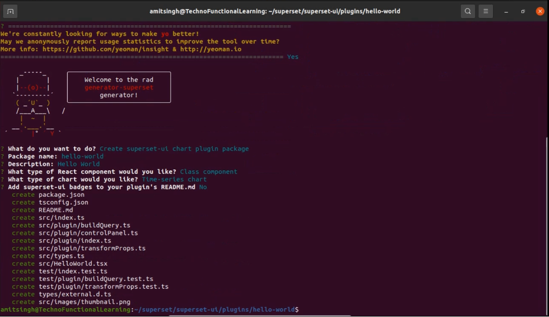 Apache Superset-Build Custom Visualization Plugin (Hello World) | by CA ...