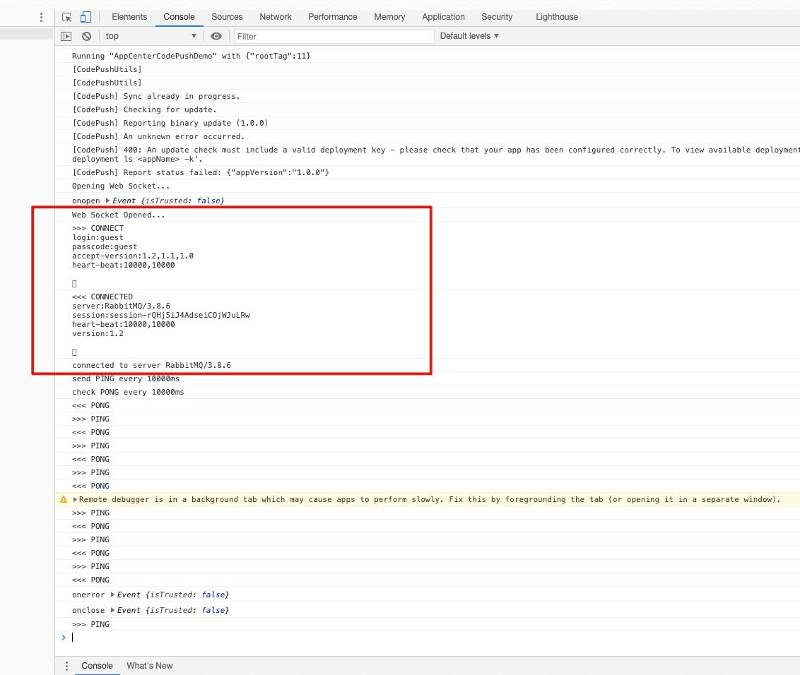 React Native Stomp Android-Whoops! Lost connection | by Sormailgu | Medium