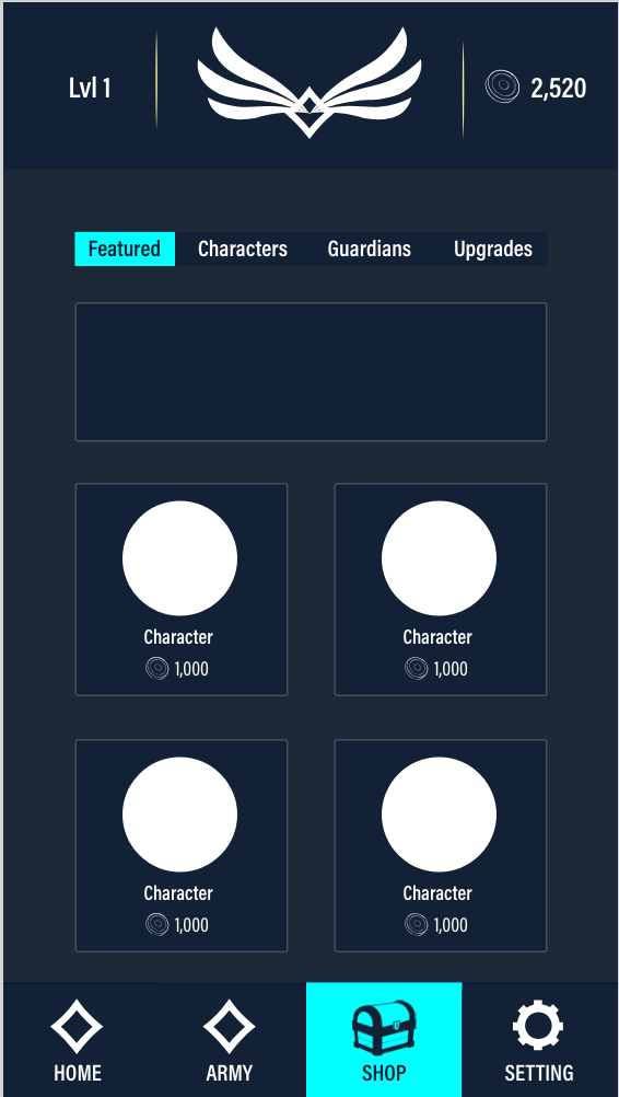 Guardian Mobile Game (WIP). Modern Meets Fantasy | by Brandon Burch ...