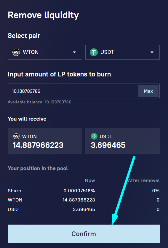 Instructions for transferring liquidity and upgrading to the new dex ...