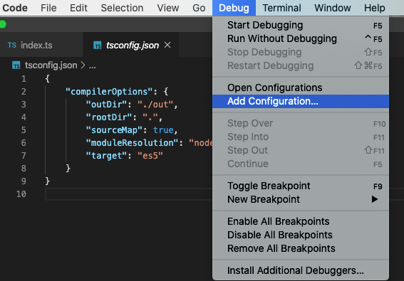 การใช้ Typescript Debugging ใน Visual Studio Code | by Tithiwat | Medium