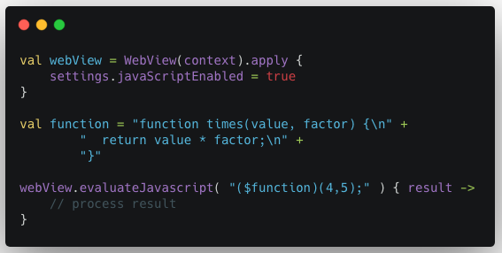 Android : Javascript with parameters | by Vairavan Srinivasan | Medium